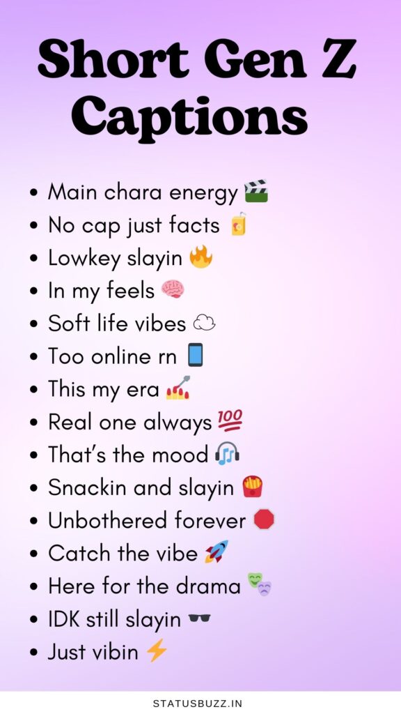 240 Best Gen Z Captions For Instagram To Level Up Your Posts StatusBuzz 240 Best Gen Z Captions For Instagram To Level Up Your Posts StatusBuzz