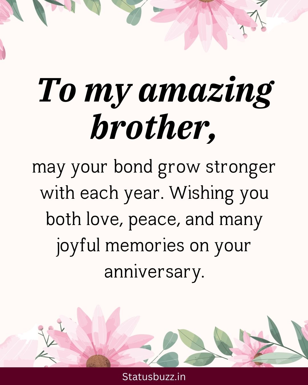 170+ Heartfelt Anniversary Wishes for Your Brother - StatusBuzz