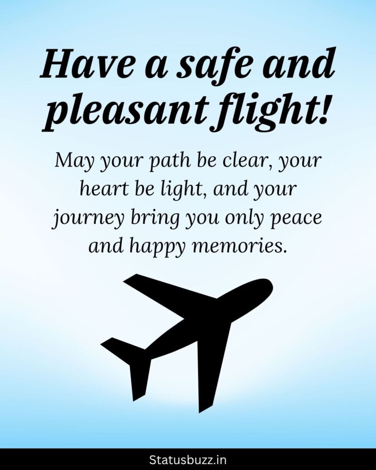 160+ Best Safe Flight Wishes for a Smooth Journey Ahead - StatusBuzz