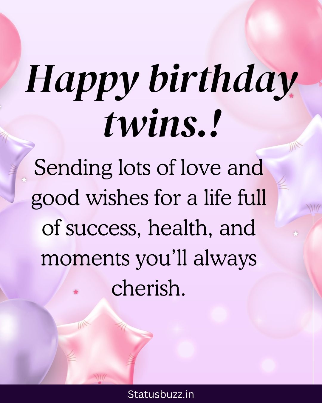 120+ Happy Birthday Wishes for Twins - StatusBuzz