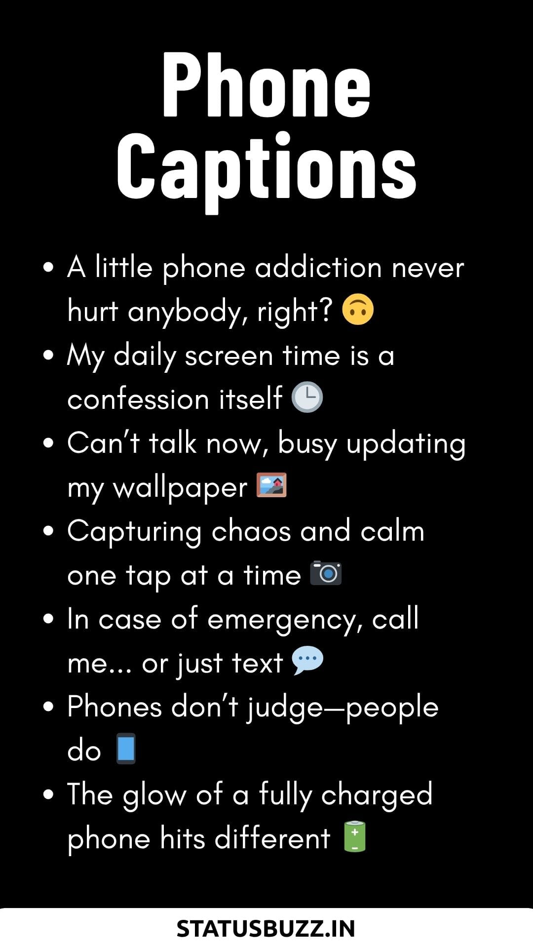 90+ New Phone Captions For Instagram Posts - StatusBuzz