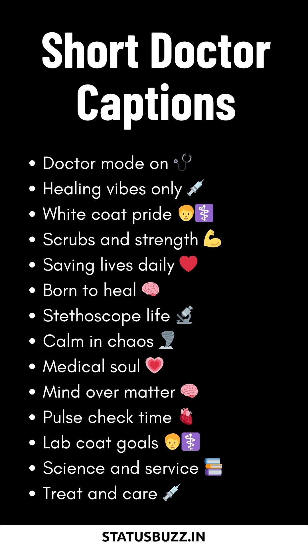 90+ Inspiring Quotes & Captions About Doctors - StatusBuzz