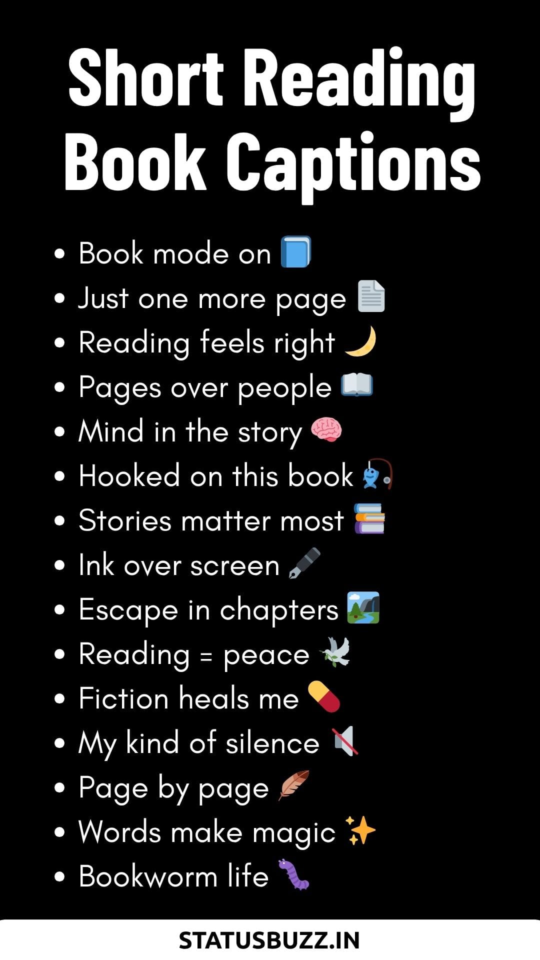 120+ Reading Book Captions For Instagram Posts - StatusBuzz