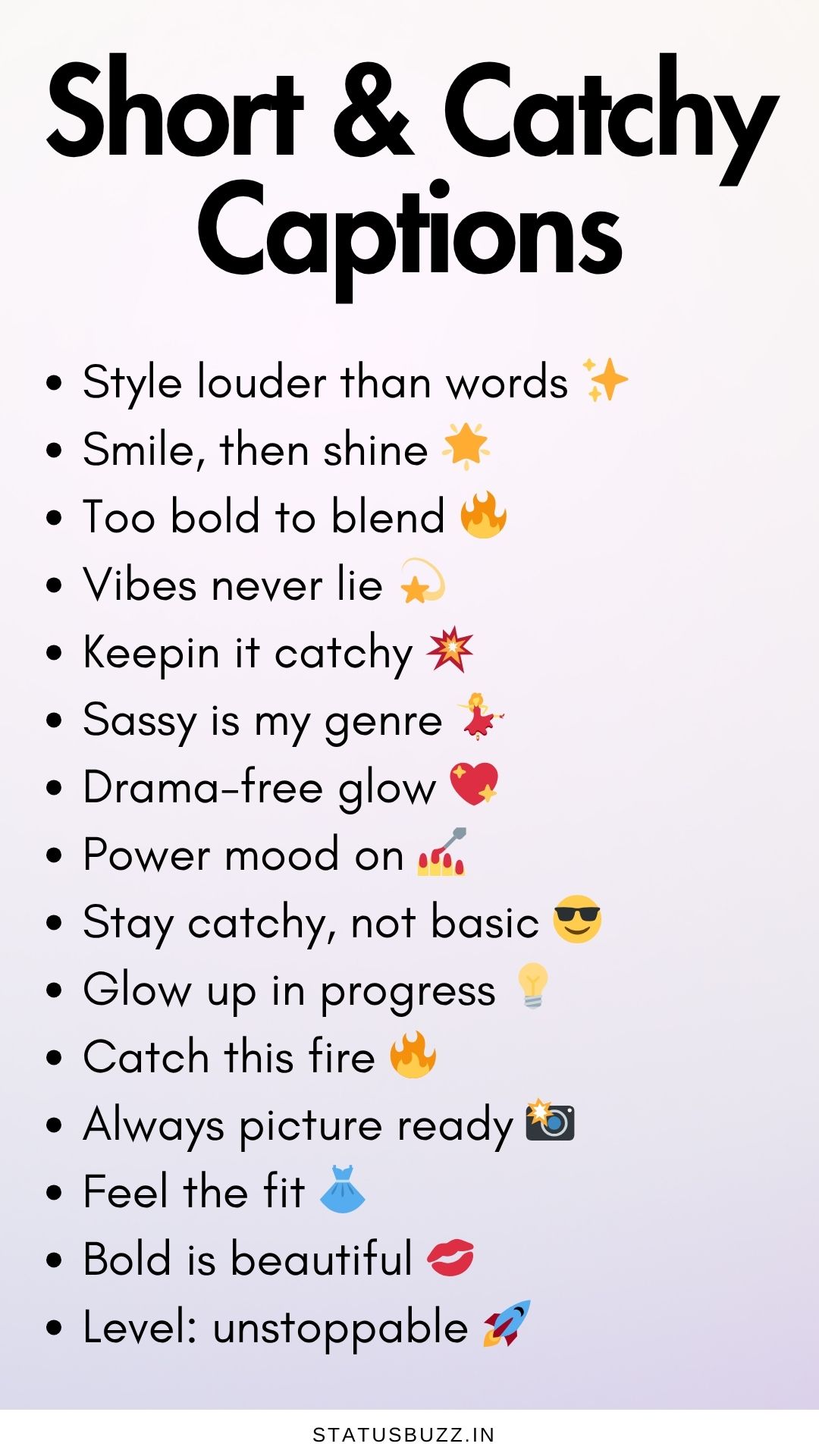 150+ Catchy Captions For Instagram Posts - StatusBuzz