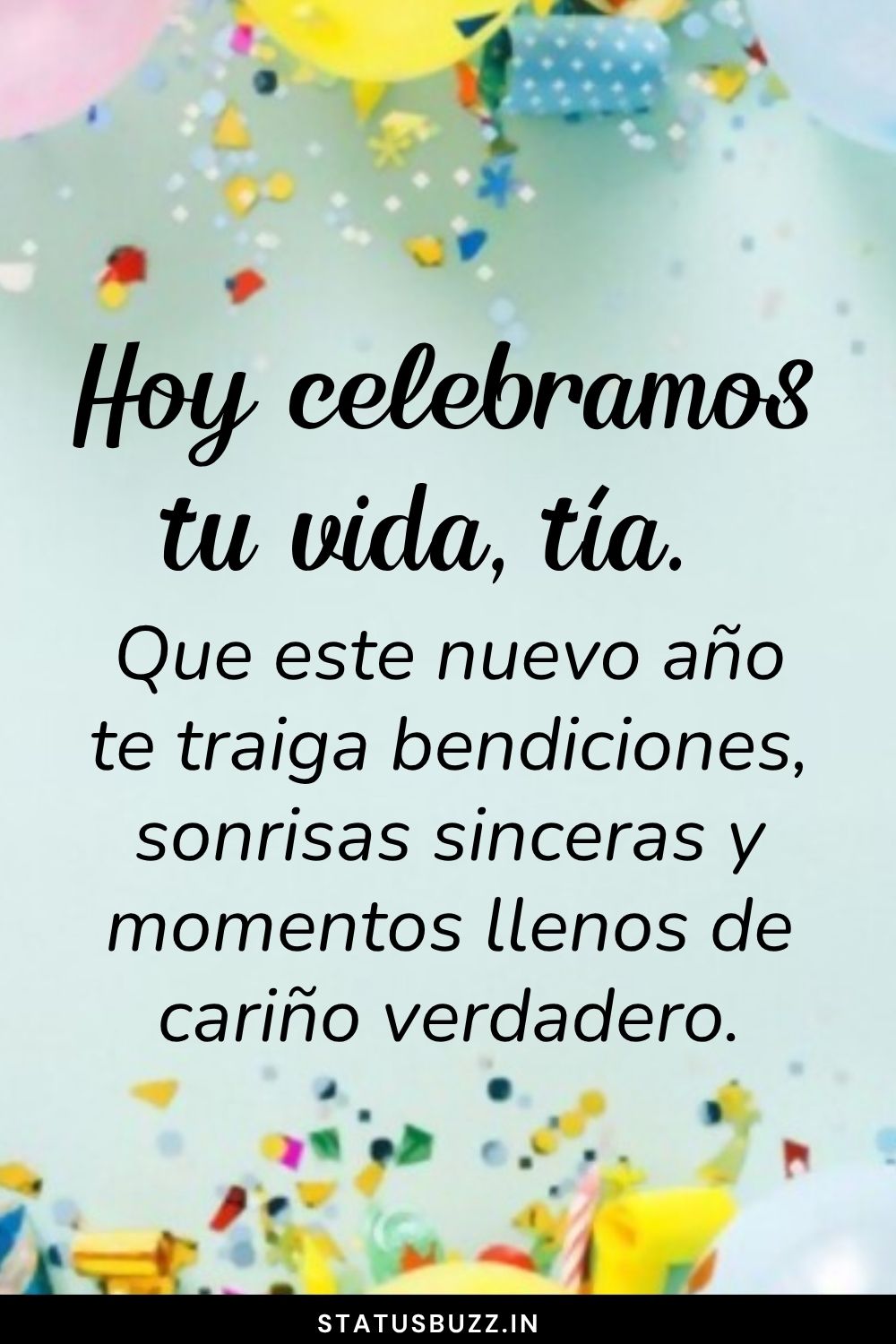 80+ Frases y Mensajes de Feliz Cumpleaños para Tía - StatusBuzz