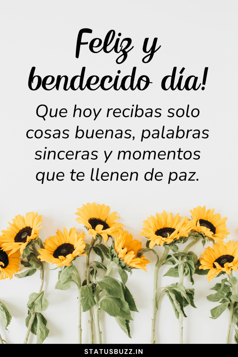 65+ Frases de Feliz y Bendecido Día para Compartir - StatusBuzz