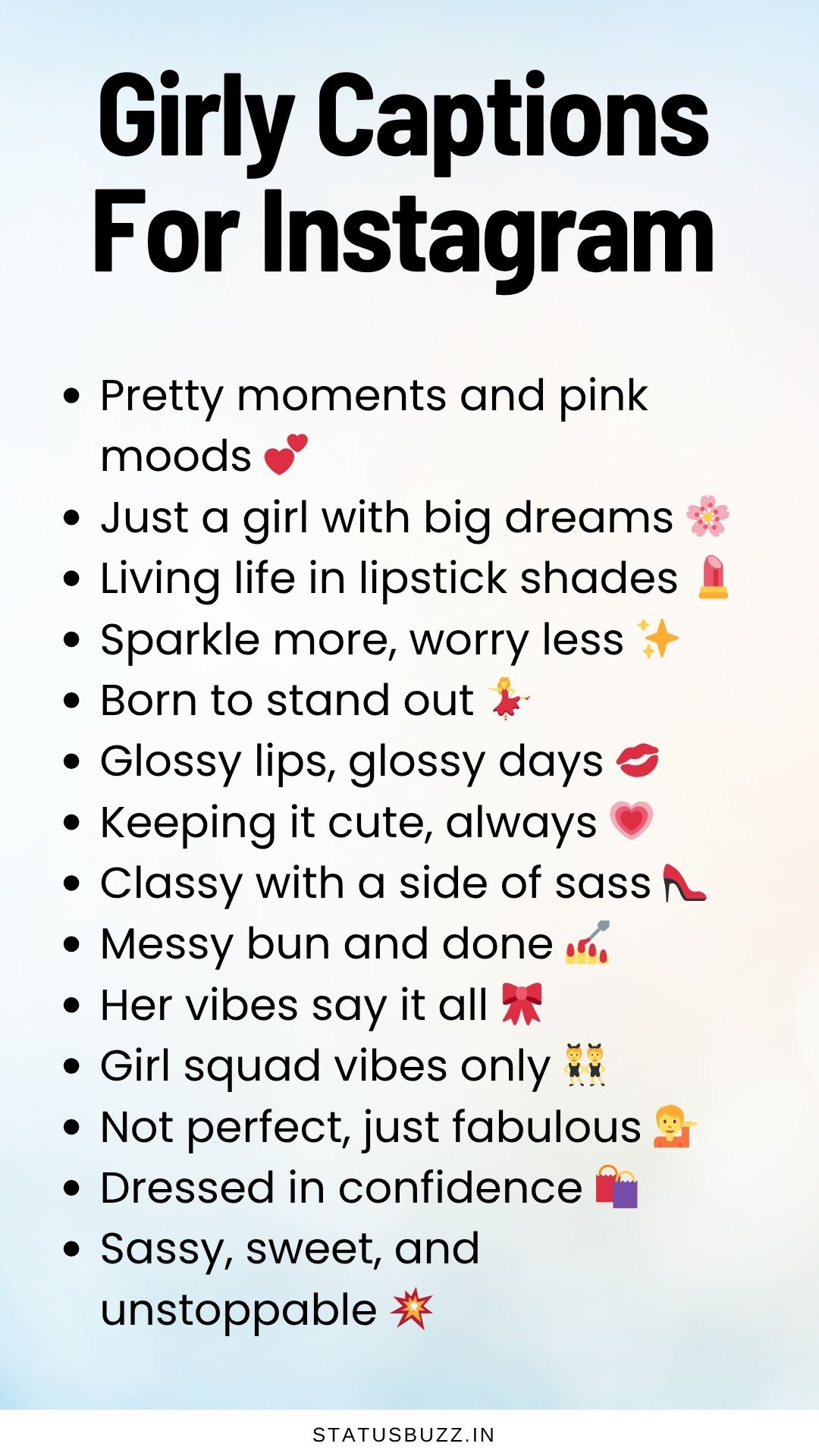 150 Girly Captions And Quotes For Instagram Statusbuzz