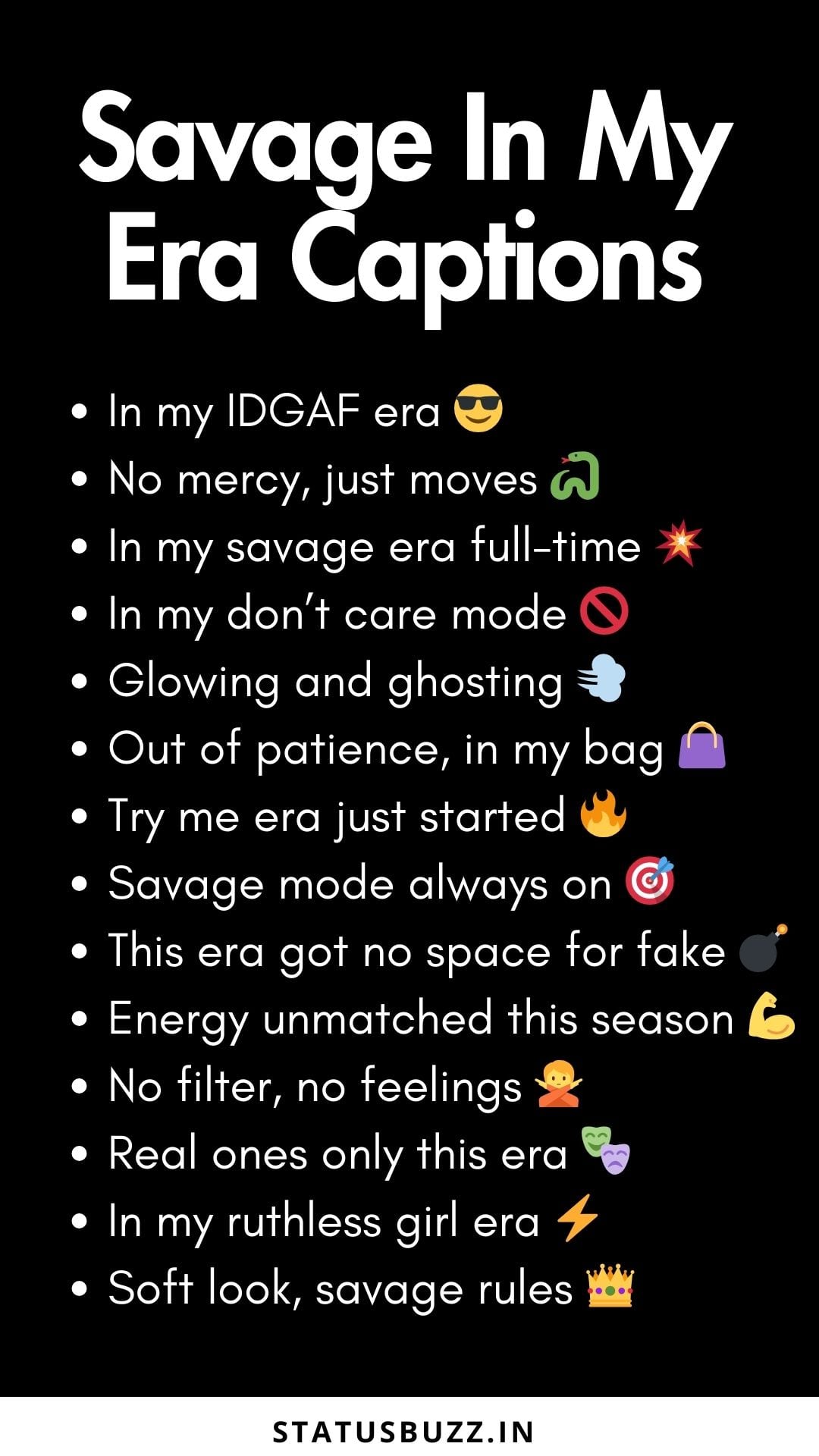 150+ In My Era Captions For Instagram Posts - StatusBuzz