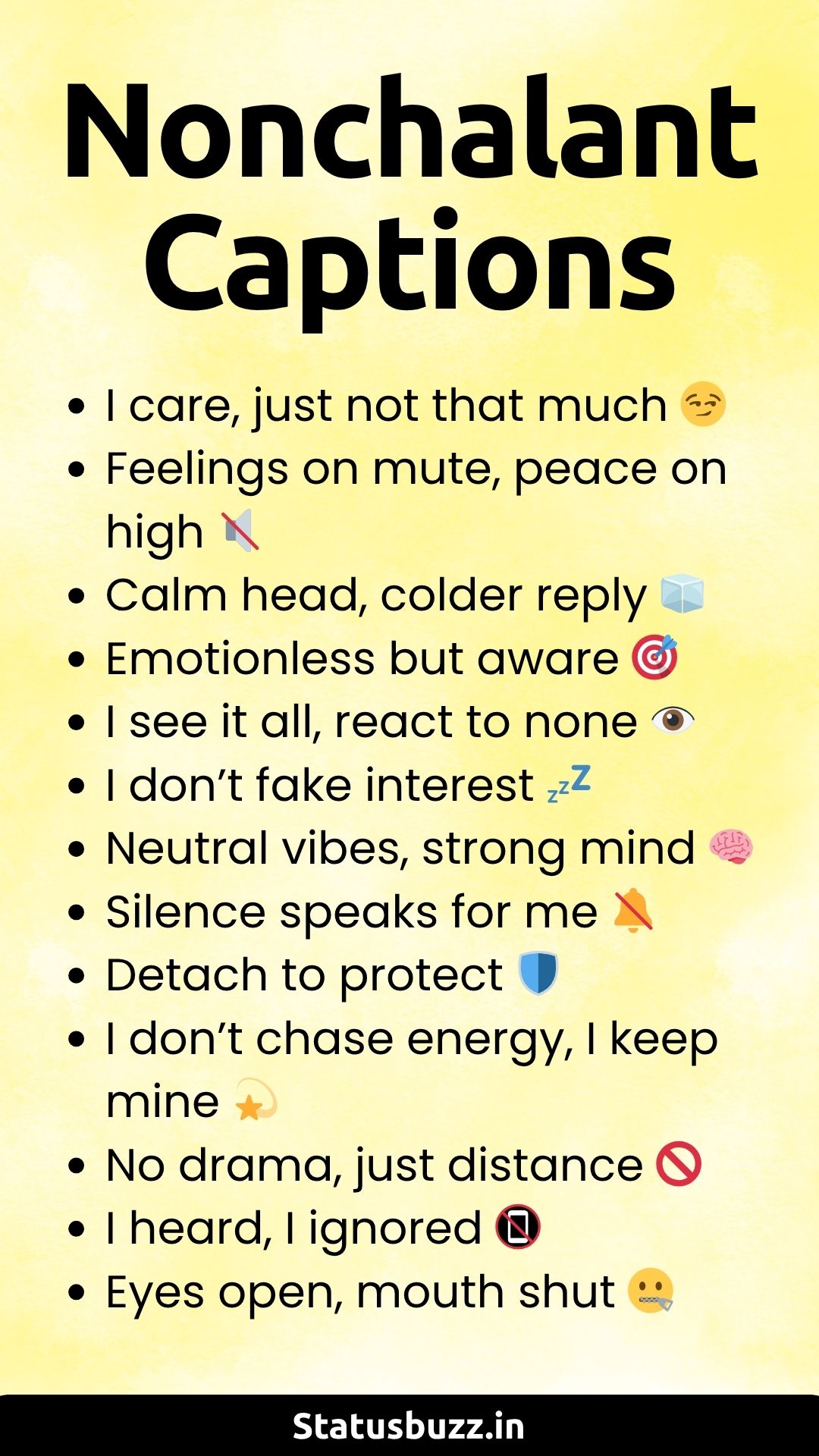 130+ Nonchalant Captions & Quotes For Instagram Post - StatusBuzz