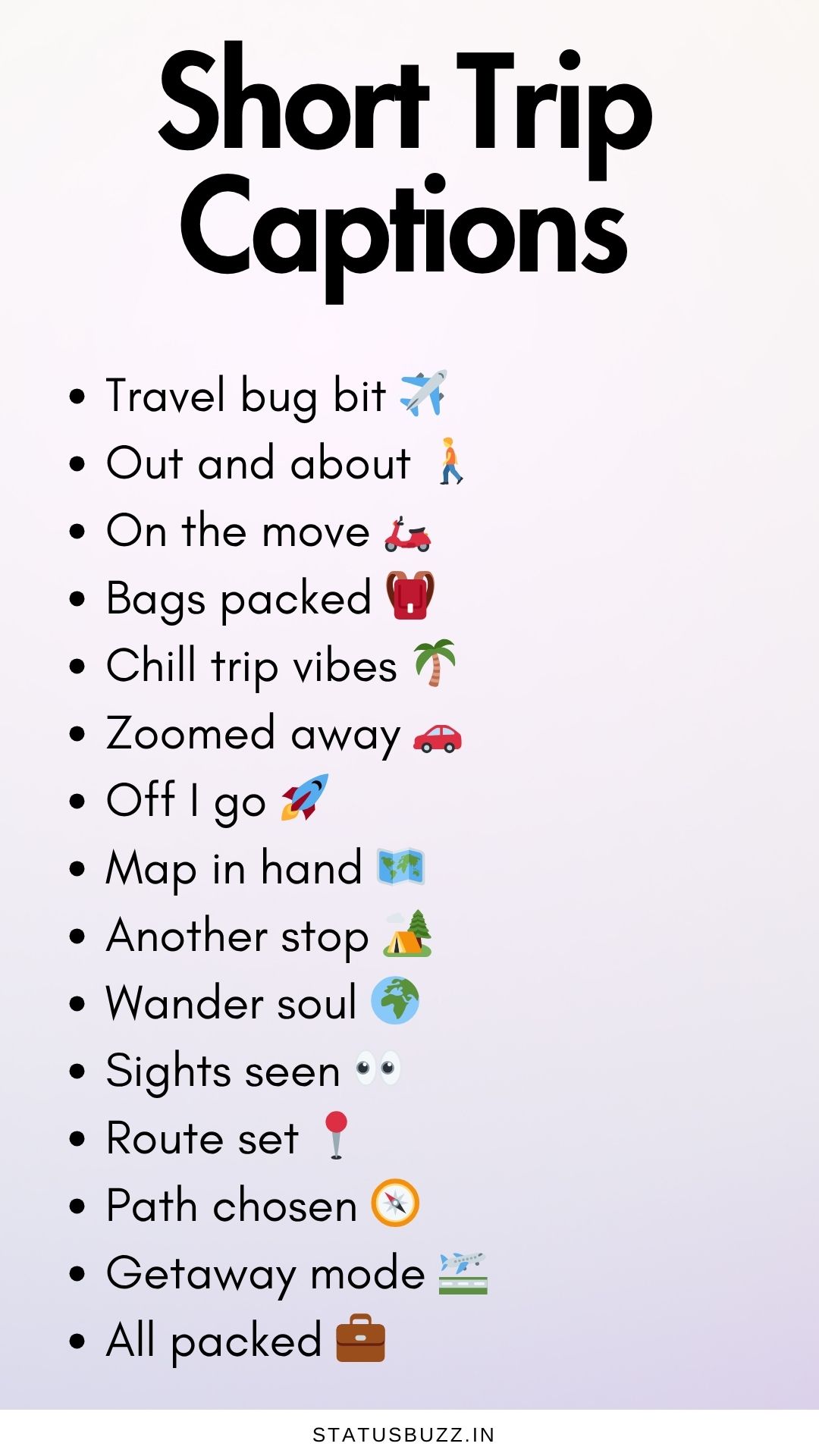 220+ Trip Captions & Quotes For Instagram - StatusBuzz