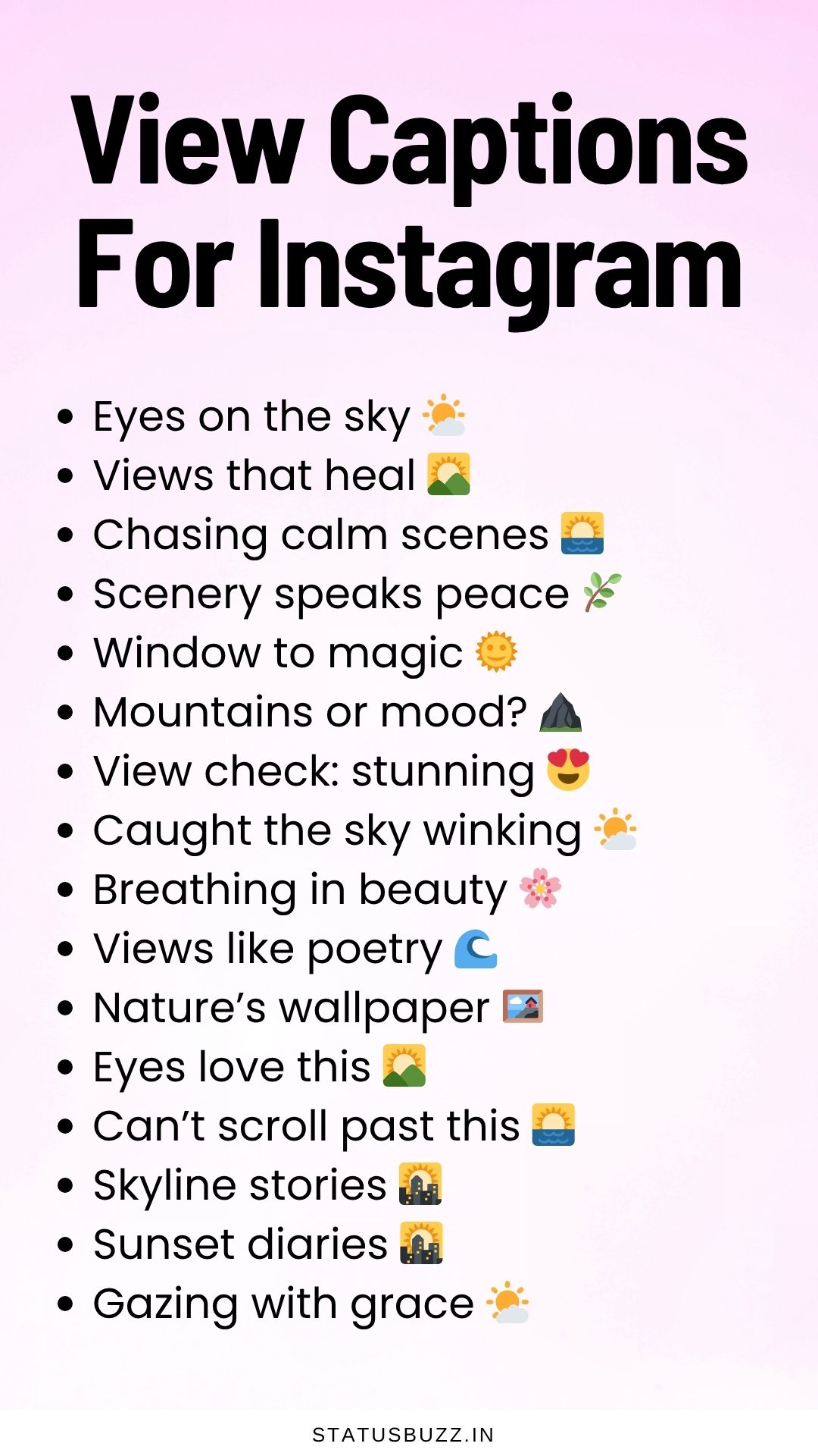 225+ View Captions & Quotes For Instagram Posts - StatusBuzz
