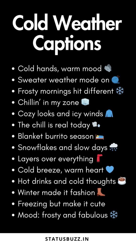 220+ Weather Captions & Quotes For Instagram - StatusBuzz