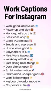 160+ Work Captions & Quotes For Instagram - StatusBuzz