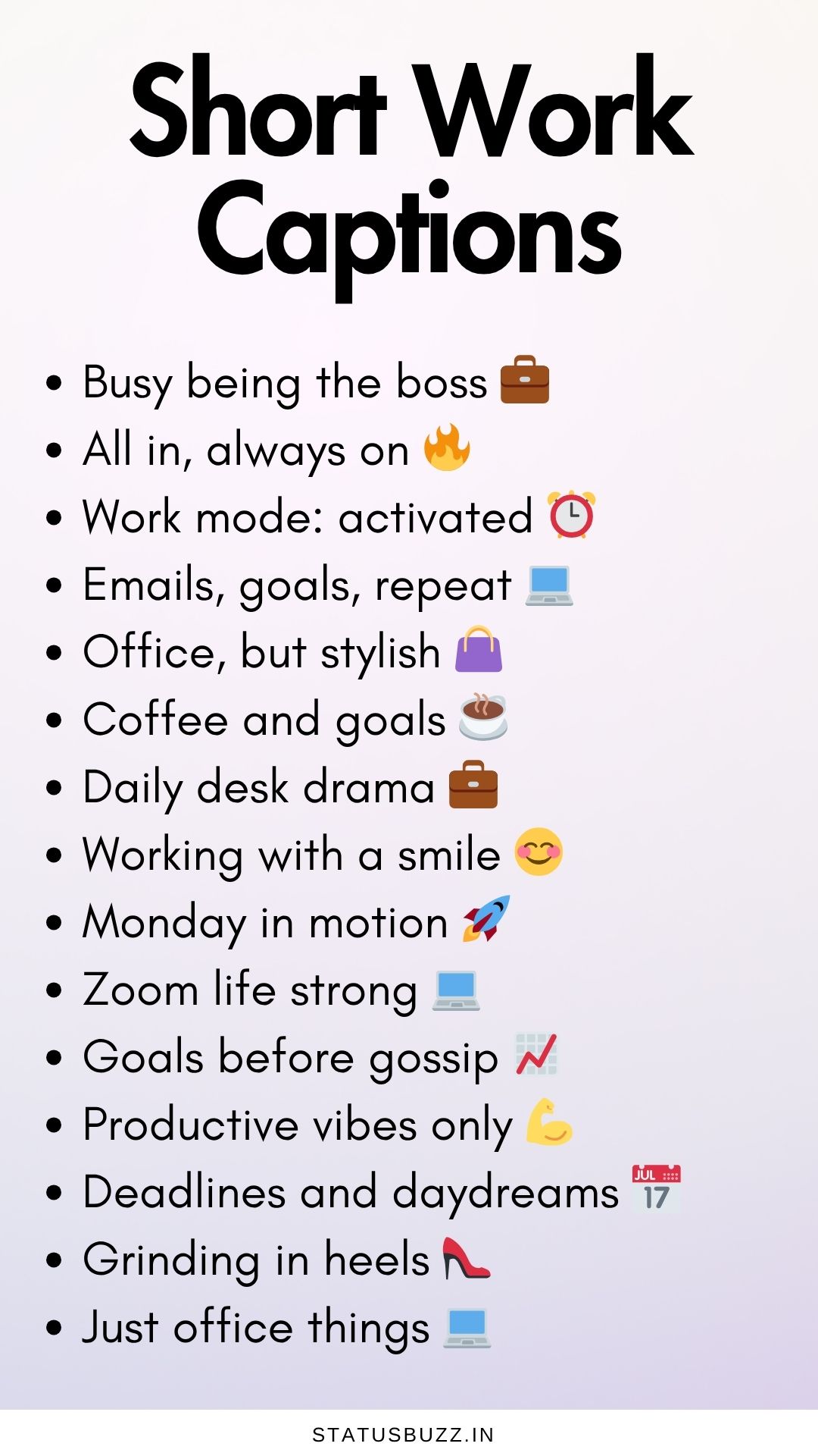 160+ Work Captions & Quotes For Instagram - StatusBuzz