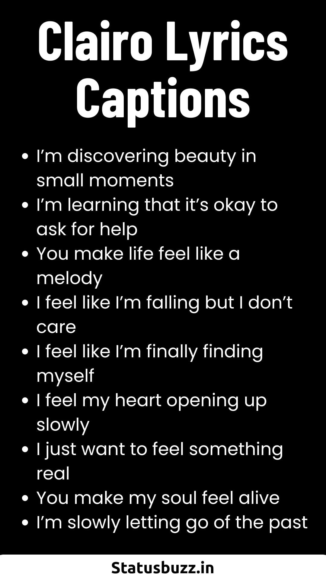 75+ Clairo Lyrics Captions & Quotes - StatusBuzz