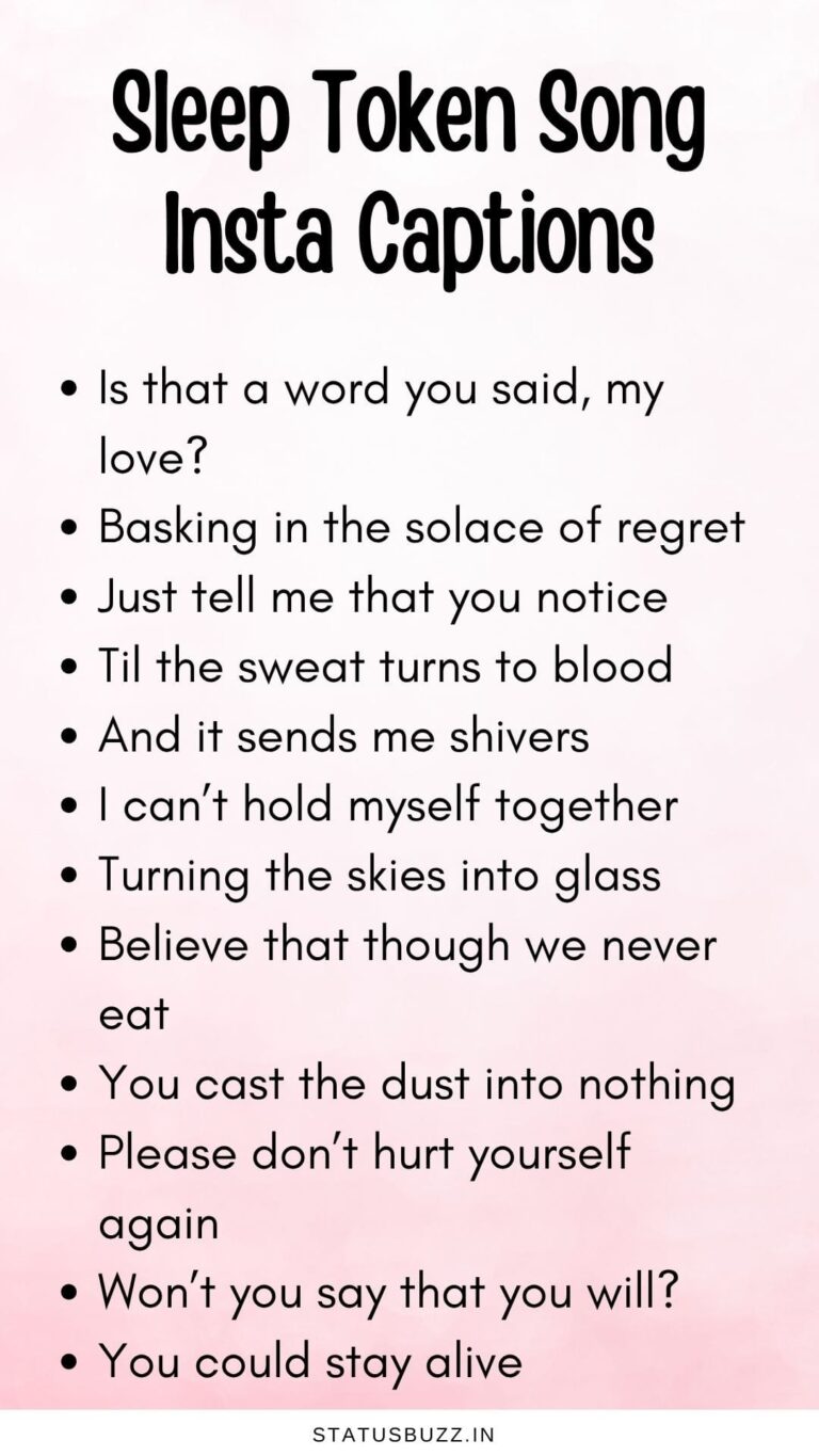 50+ Sleep Token Lyrics Captions & Quotes - StatusBuzz