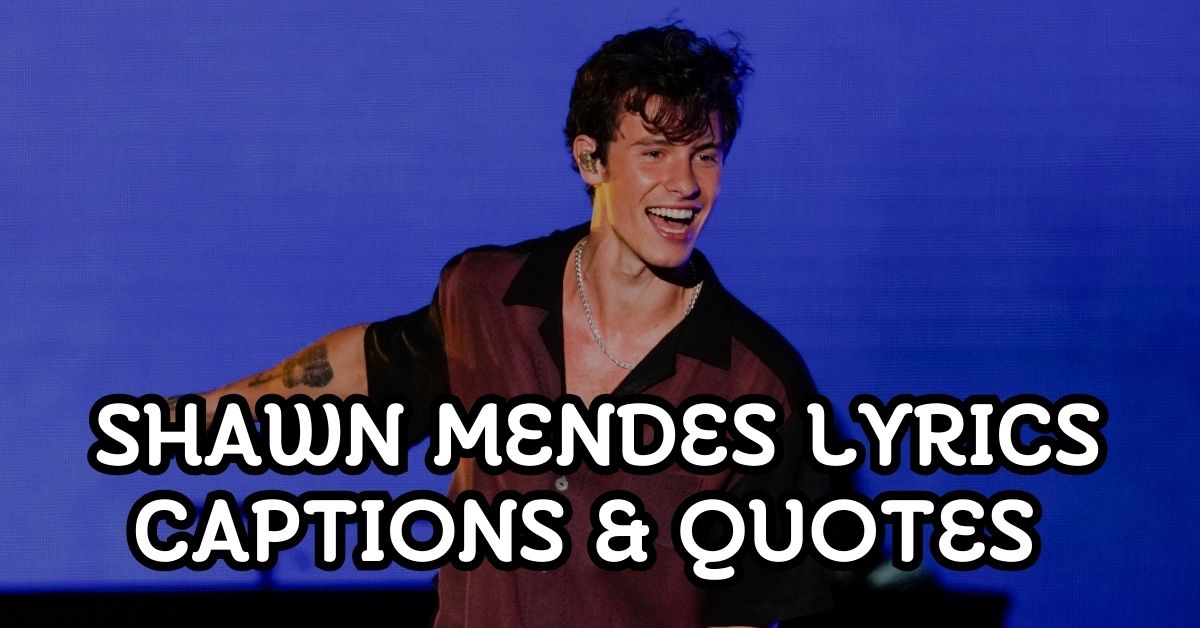 80+ Shawn Mendes Lyrics Captions & Quotes For Instagram - StatusBuzz