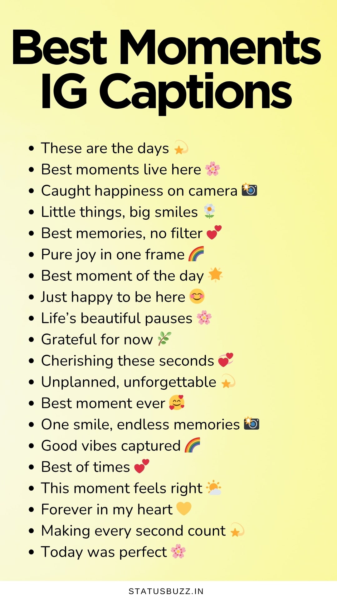 120+ Best Moments Captions & Quotes For Instagram - StatusBuzz