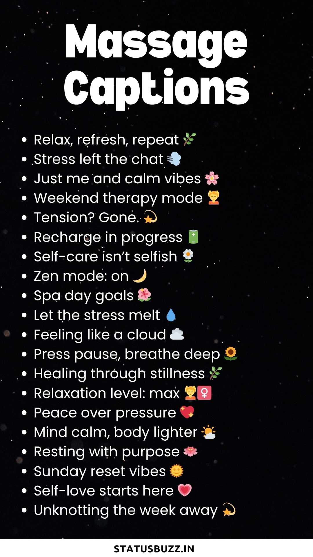 150+ Massage Captions & Quotes For Instagram - StatusBuzz