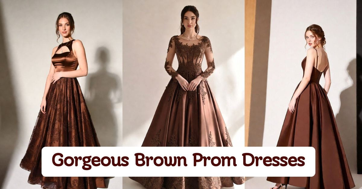 30 Gorgeous Brown Prom Dresses You’ll Love - StatusBuzz