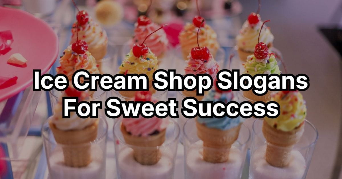 120+ Ice Cream Shop Slogans For Sweet Success - StatusBuzz